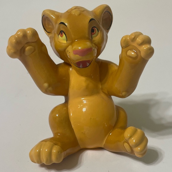 Disney | Accents | Vintage Disney Lion King Porcelain Figurine Simba ...